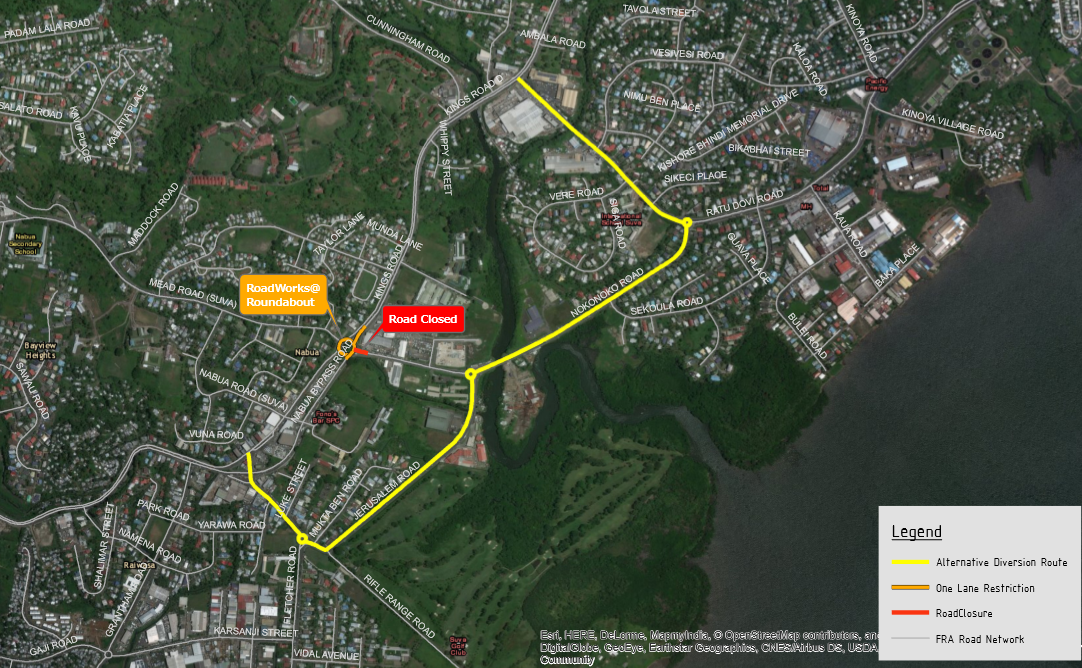 Map Fiji Roads Authority map-fiji-roads-authority
