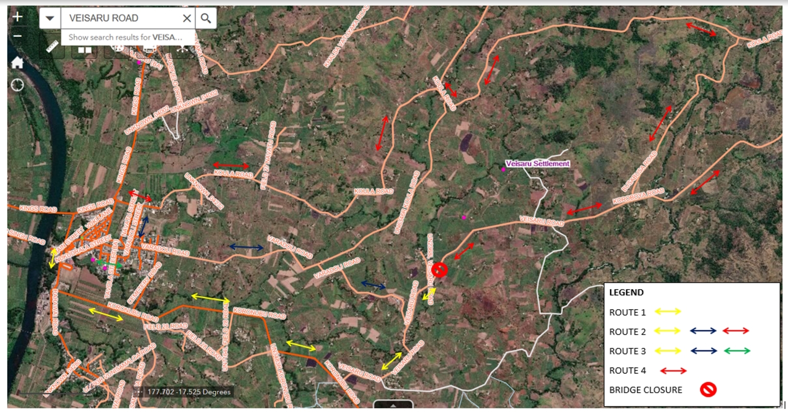 VEISARU BRIDGE NO 2, BA CLOSED TILL FURTHER NOTICE - Fiji Roads Authority