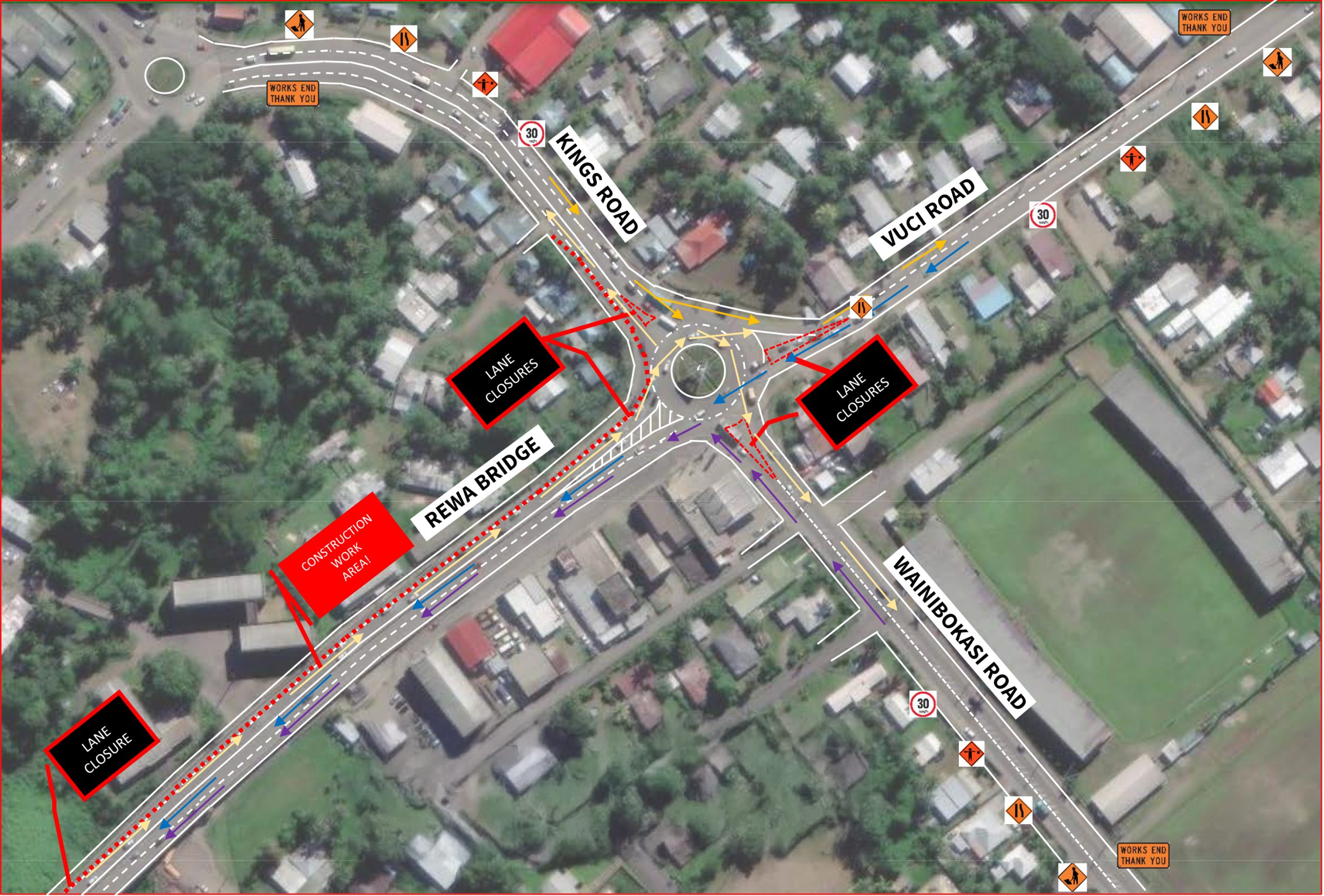 PARTIAL ROAD CLOSURE OF REWA BRIDGE, NAUSORI - Fiji Roads Authority